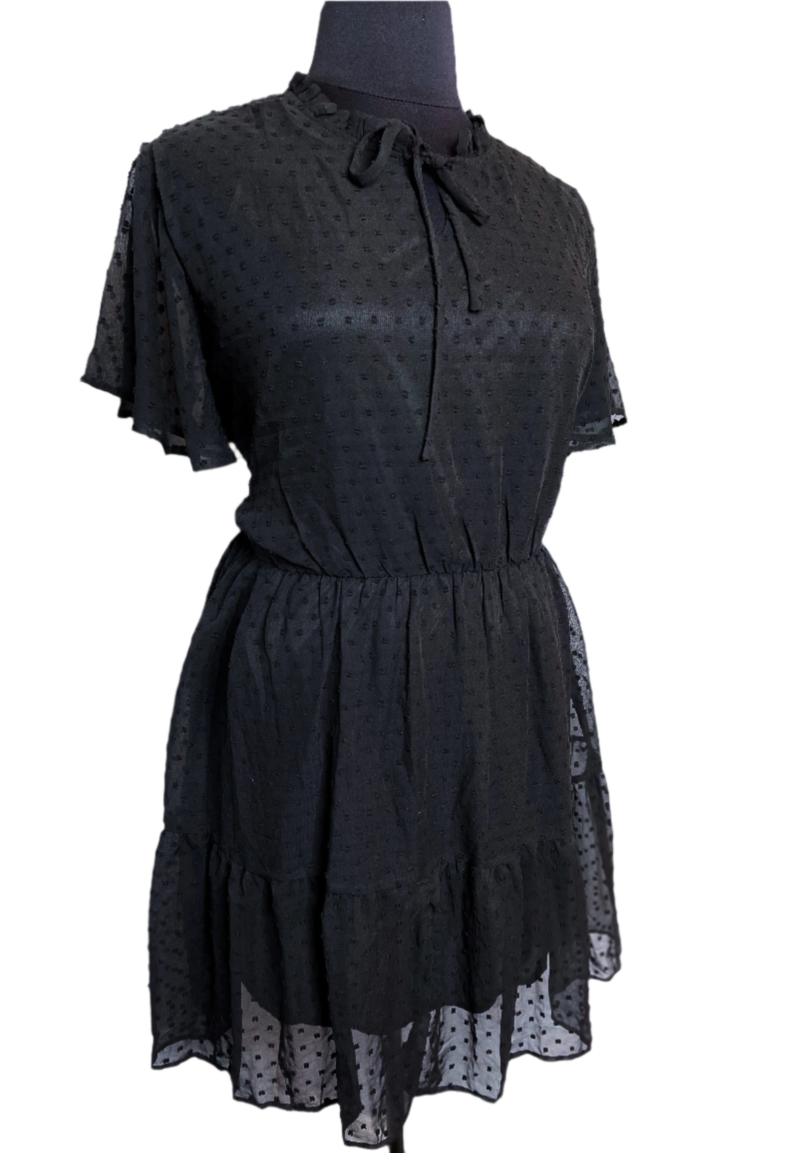 New Swiss Dot Flare Dress, 3X – The Elevated Finds
